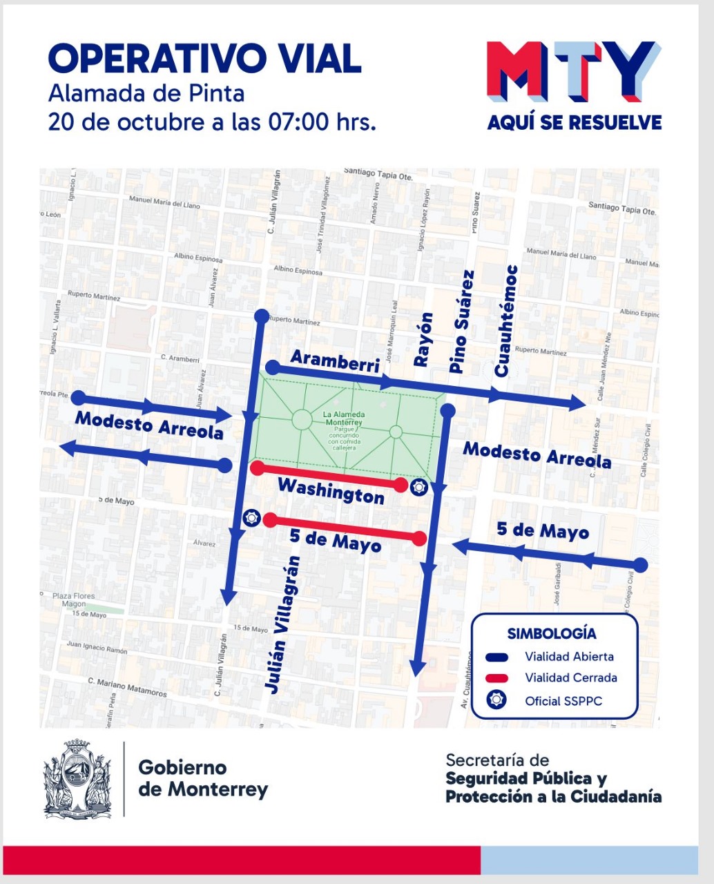 Monterrey anuncia operativos y cierres viales por Festival Santa Lucía ...